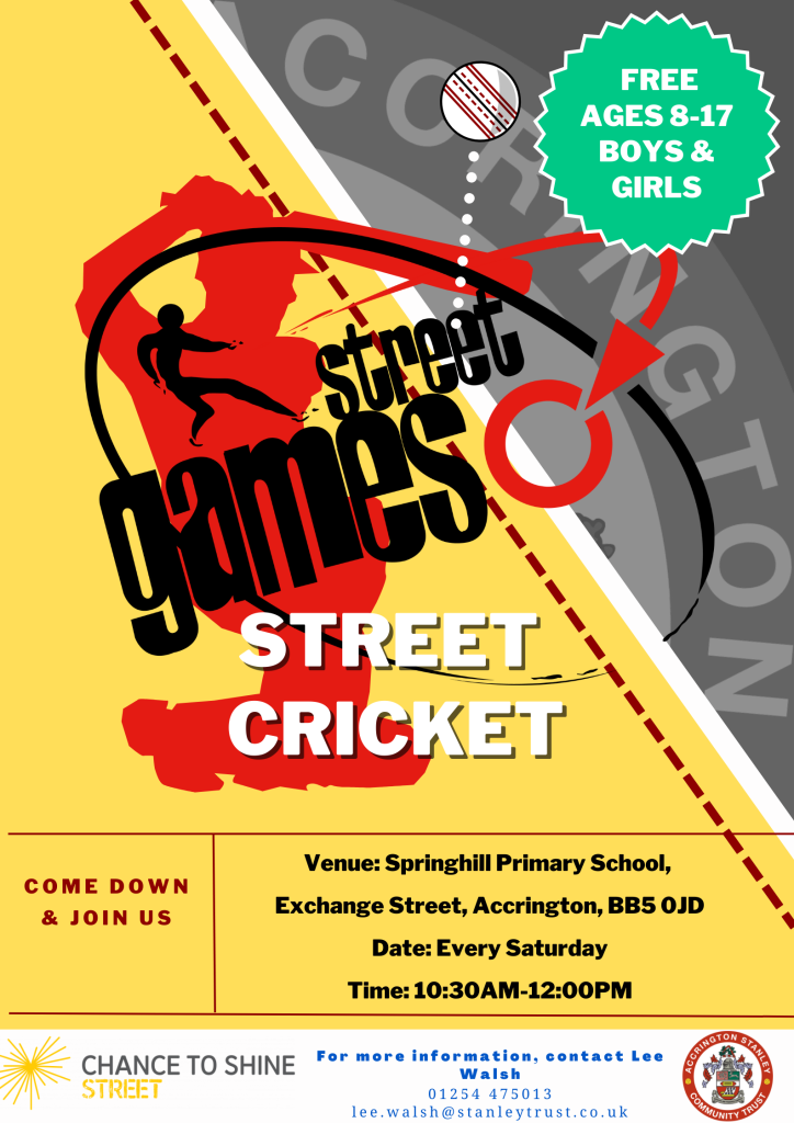 Street Cricket Returns – Accrington Stanley Community Trust