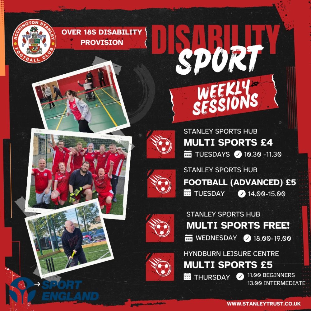 New Look Adult Disability Project - Accrington Stanley Community Trust